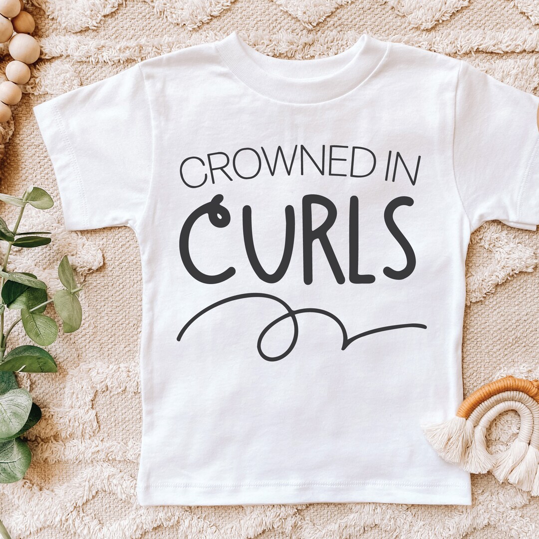 Crowned in Curls SVG PNG | Curly Hair Svg | Sublimation File | Cricut ...