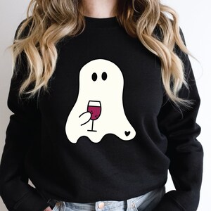 Halloween Ghost PNG, Wine Png, Ghost With Wine Halloween Png File ...