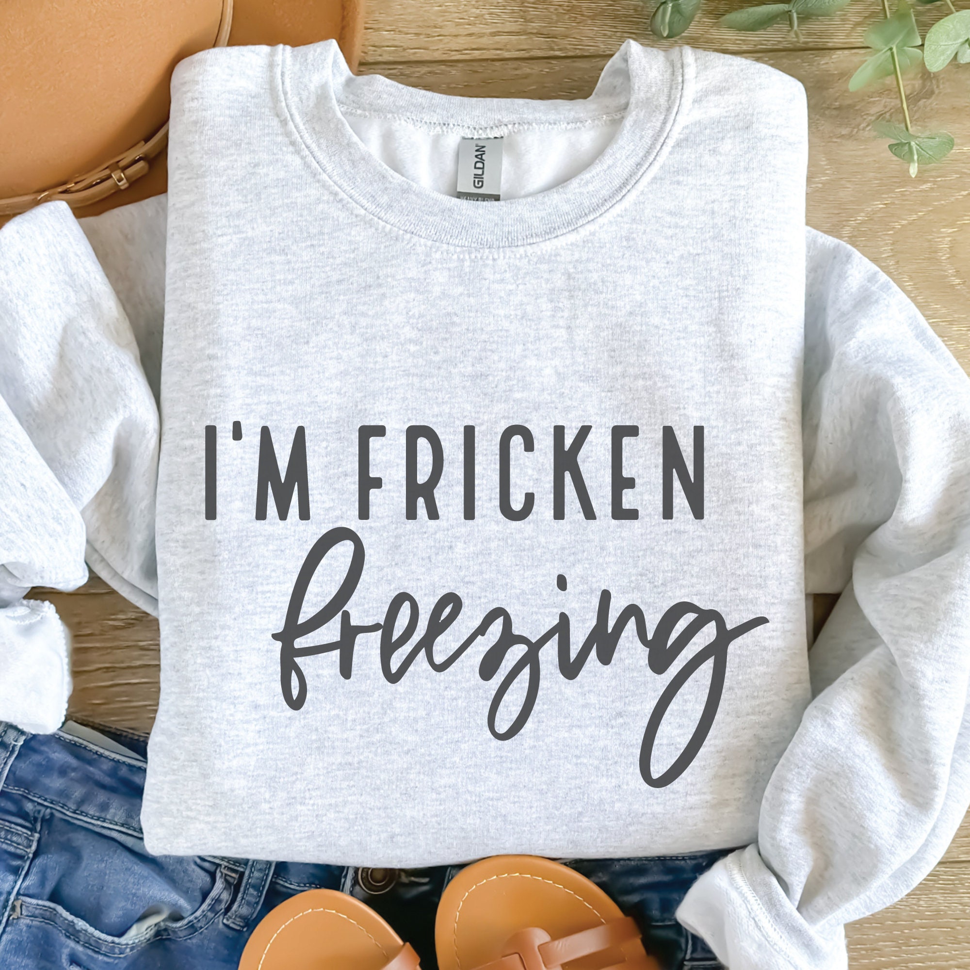 I'm Fricken Freezing SVG: Funny Winter Quote, Holiday Mug (digital ...