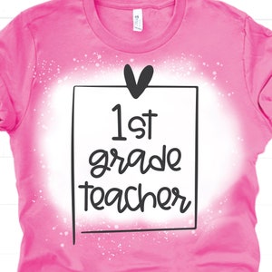 1st Grade Teacher Svg, First Grade Teacher Svg, School Teacher Shirt ...