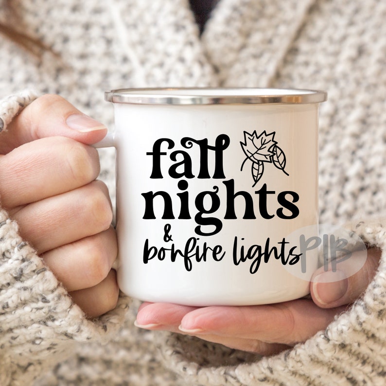 Fall Nights Bonfire Lights SVG PNG: Autumn Thanksgiving (digital ...