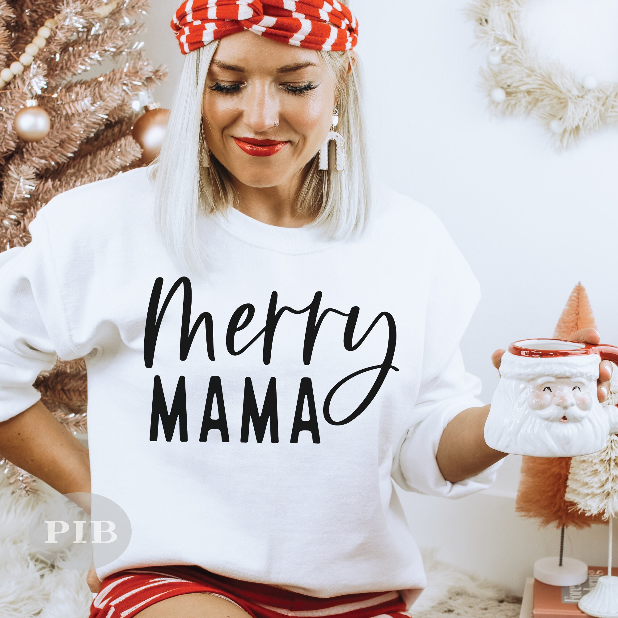 Merry Mama SVG PNG Merry Christmas Holiday Christmas - Etsy