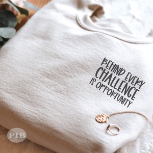 Motivational Quote SVG PNG Behind Every Challenge is Opportunity Svg ...