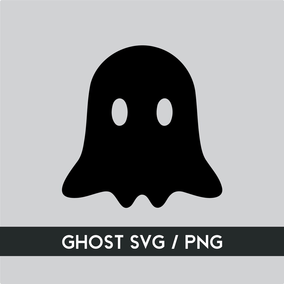 Spooky Cute Ghost SVG PNG Files for Halloween Shirt Clip Art Craft ...