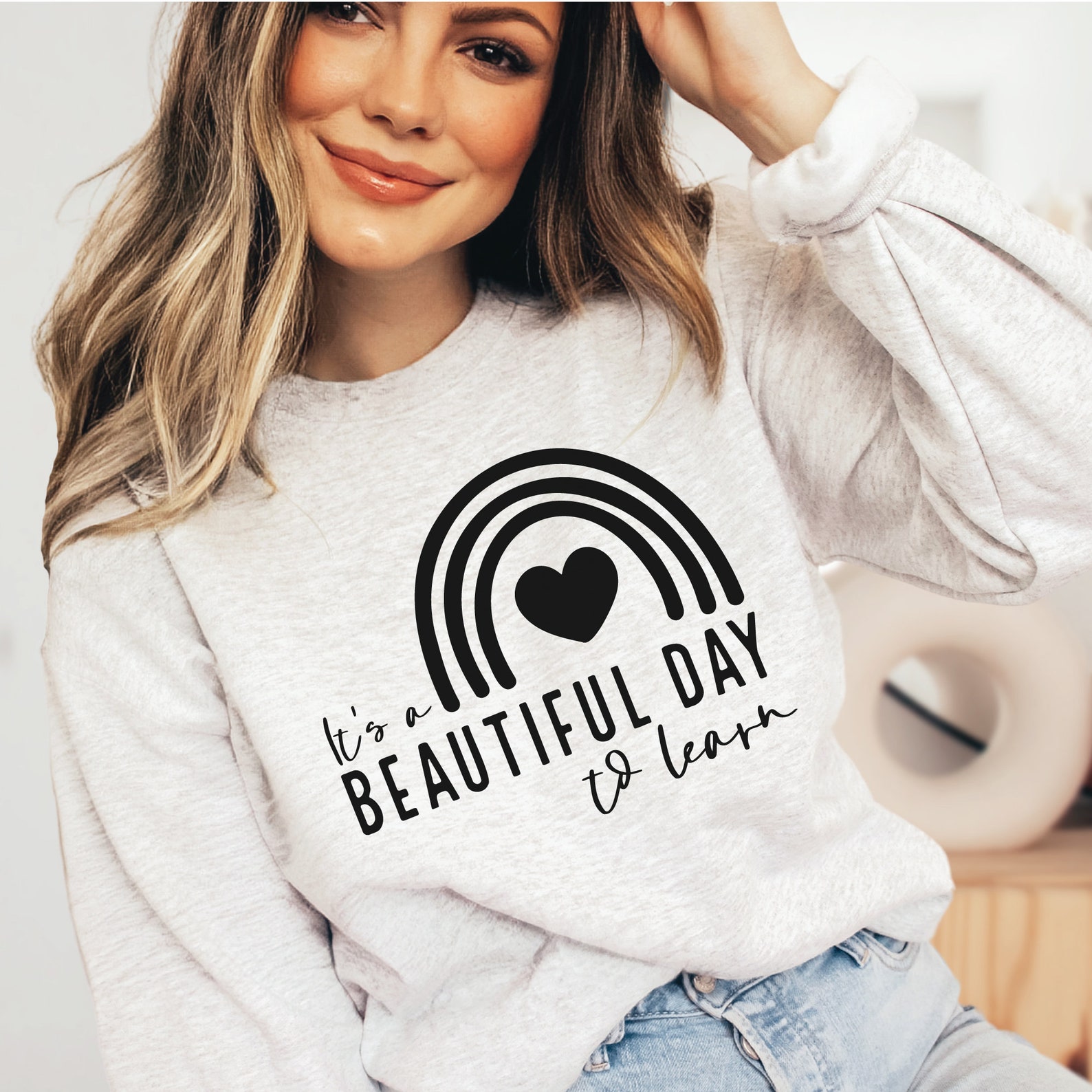 Teacher SVG PNG, It's A Beautiful Day to Learn Svg, Teacher Gift Idea ...