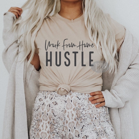 Work From Home Hustle Mom Boss SVG Motivated Mompreneur Svg | Etsy