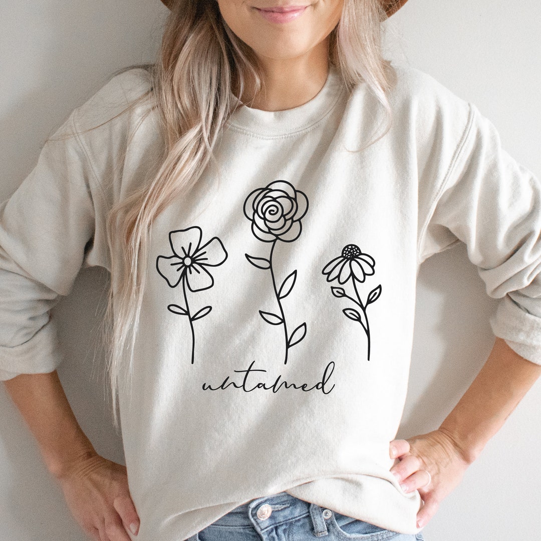 Untamed Svg, Wildflower SVG for Shirt, Boho File Svg, Coffee Svg, Cute ...