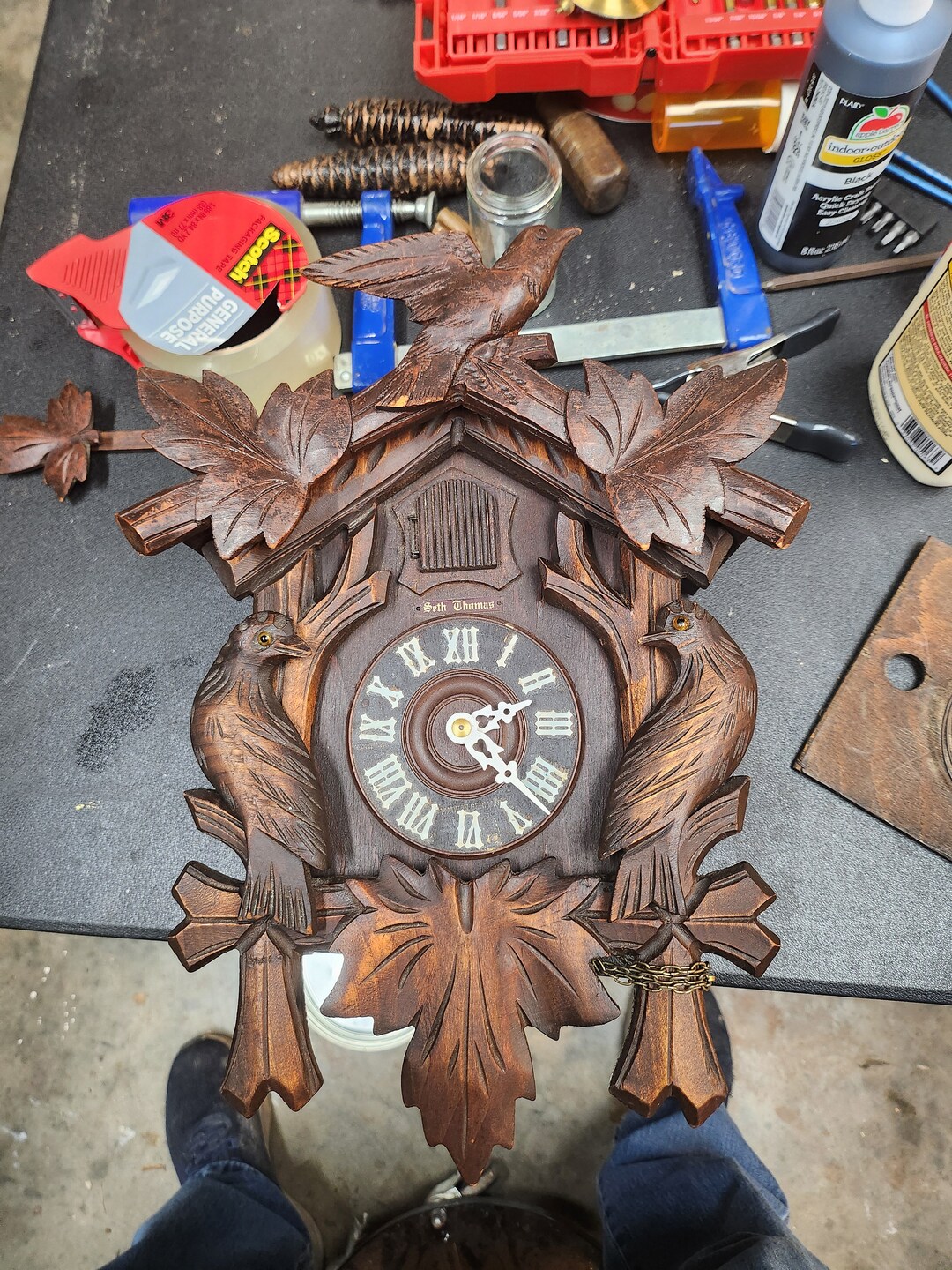 Vintage Seth Thomas Cuckoo Clock - Etsy
