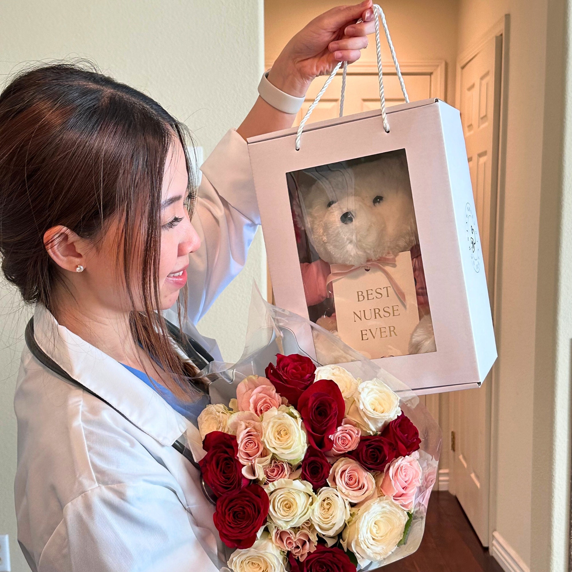 Nurse Graduation Bear Doctor Bear Nurse Graduation Gift Christmas Gift ...