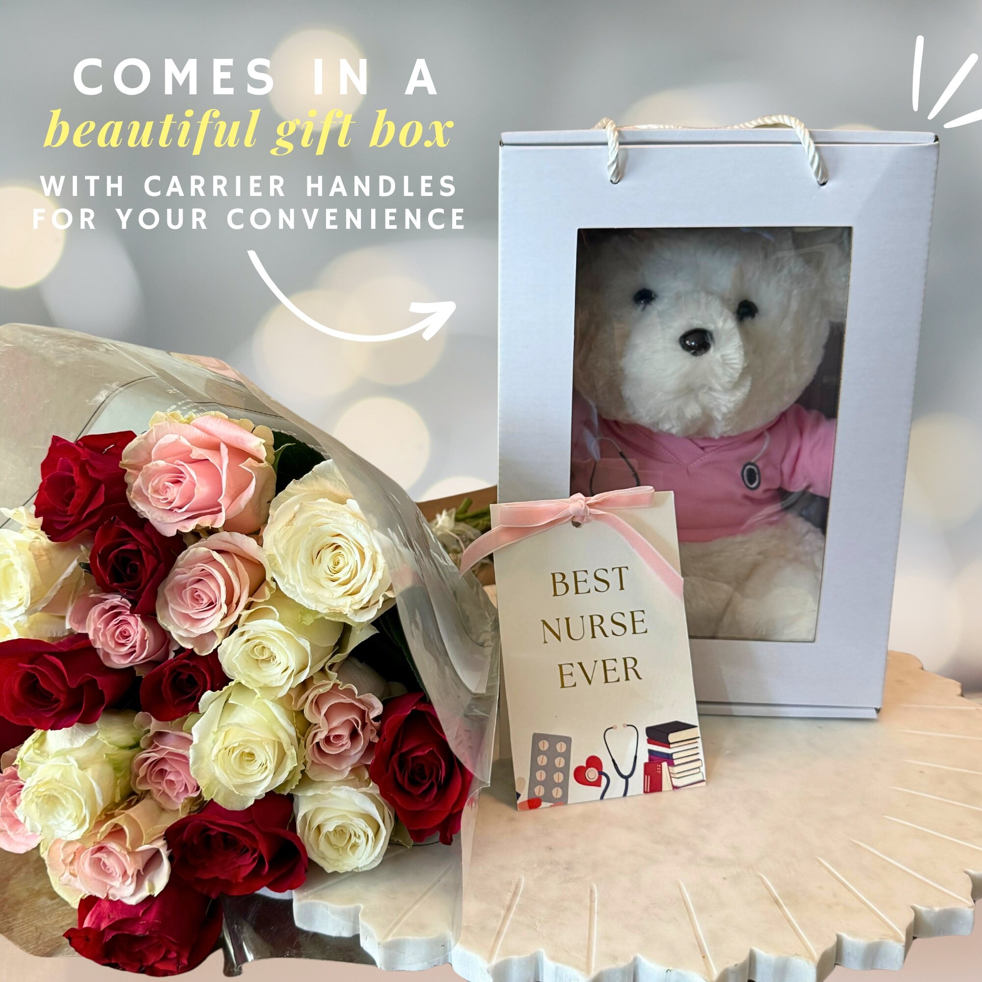 Nurse Graduation Bear Doctor Bear Nurse Graduation Gift Christmas Gift ...