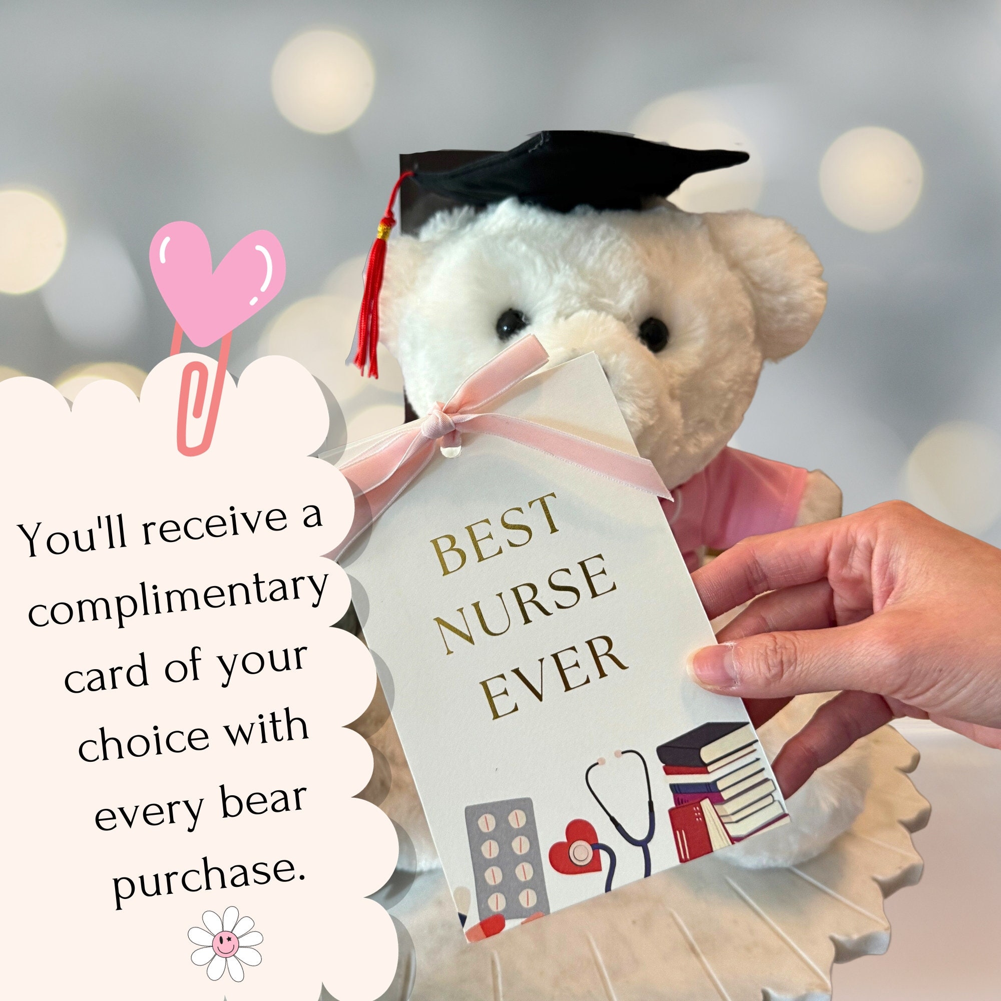 Nurse Graduation Bear Doctor Bear Nurse Graduation Gift Christmas Gift ...