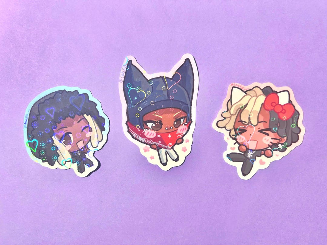 OPIUM Holographic Vinyl Die-cut Stickers - Etsy