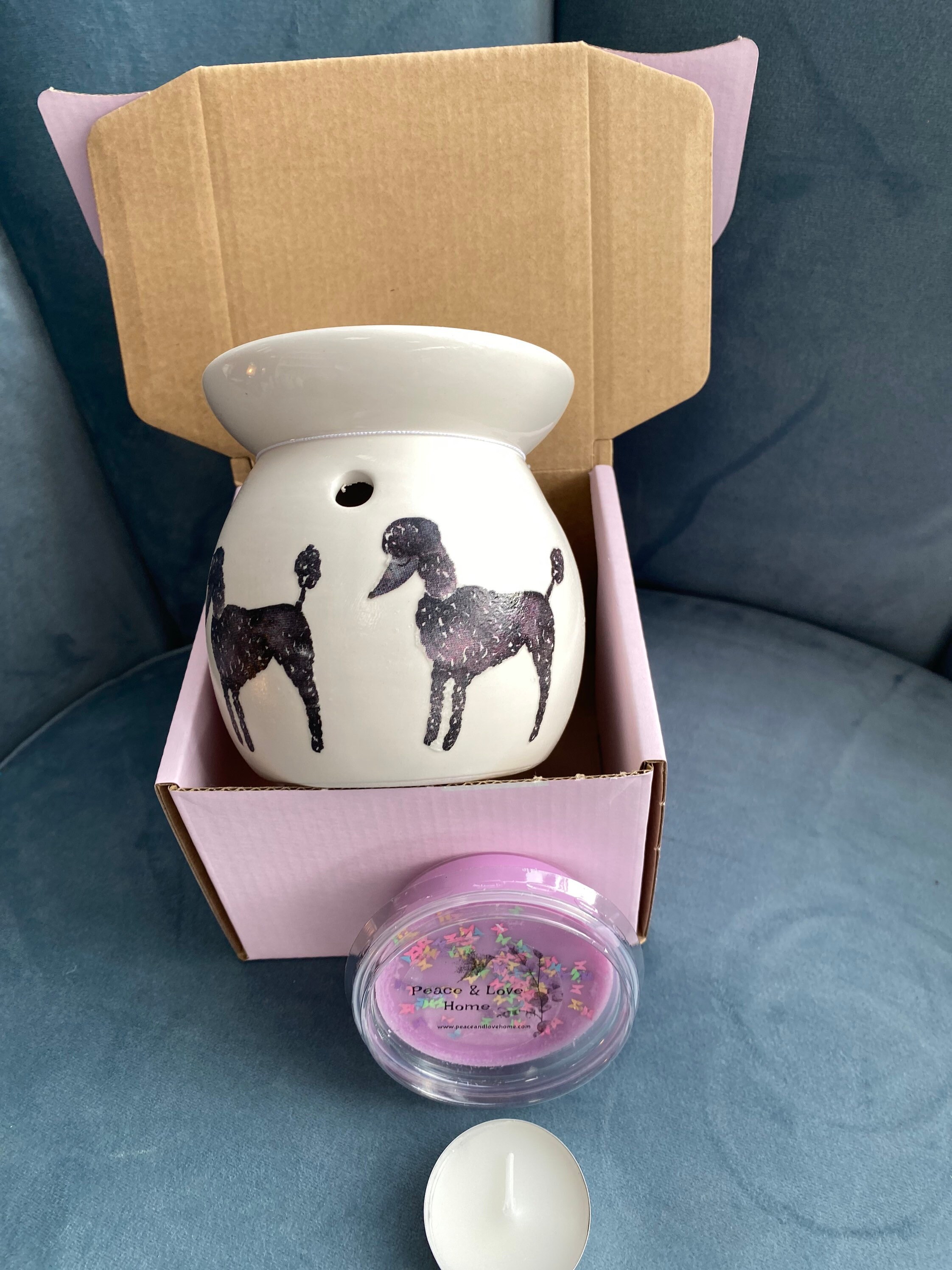 Hand Made Poodle Dog Wax Burner Set 1 Wax Pot and Tealight - Etsy UK