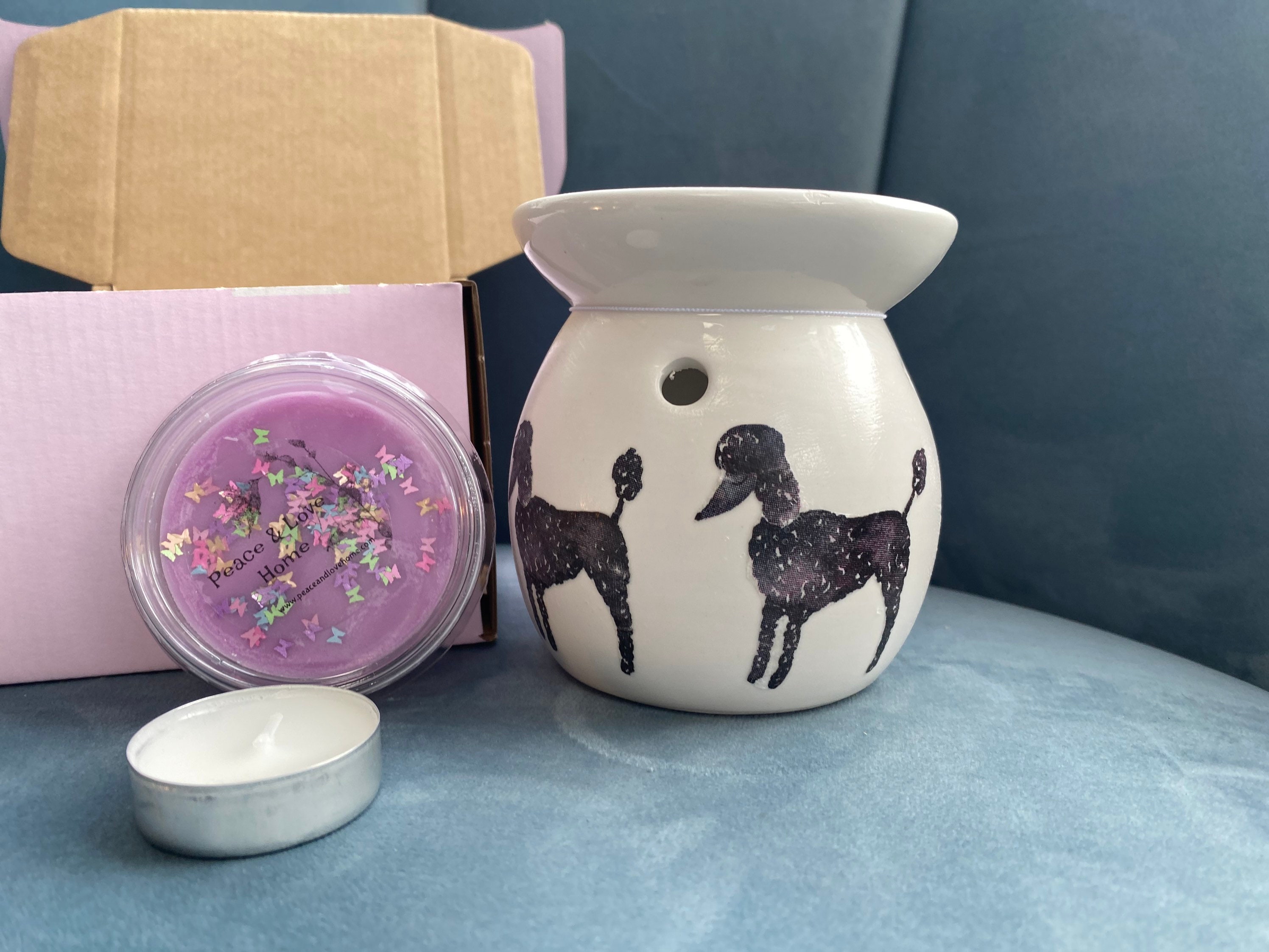 Hand Made Poodle Dog Wax Burner Set 1 Wax Pot and Tealight - Etsy UK