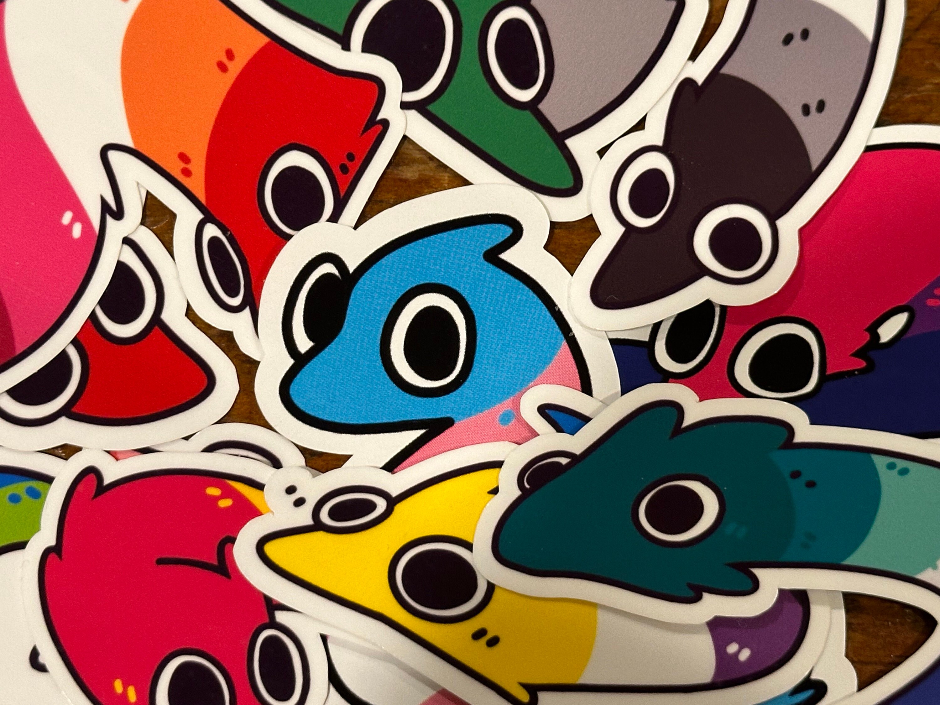 Pride Worms (on a String) Stickers - Etsy