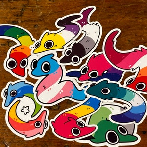 Pride Worms (on a String) Stickers - Etsy