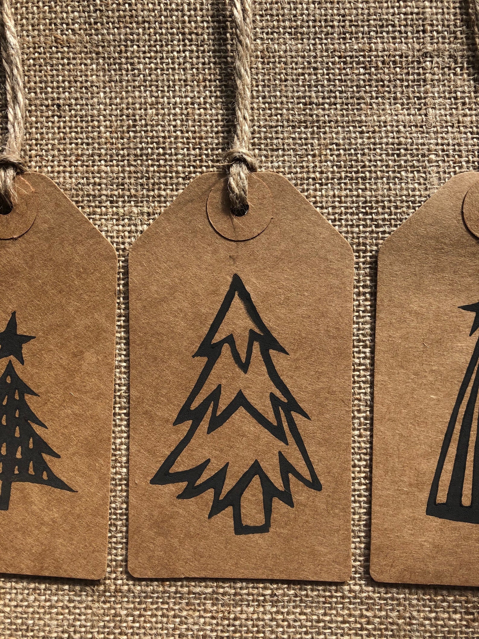 Christmas Tree Gift Tags Mixed Pack of 5 - Etsy