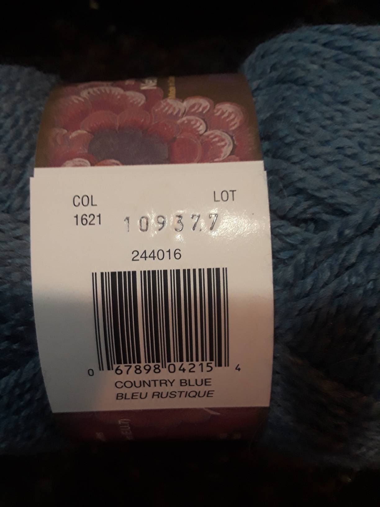 Patons Decor Wool Blend Yarn: Country Blue, Worsted Weight - Etsy