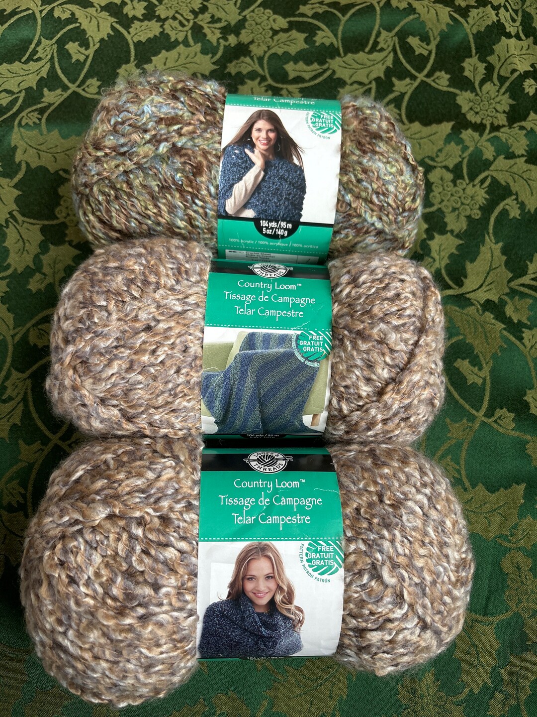 Loops & Threads COUNTRY LOOM Yarn 5 Oz/140g 104 Yds / 95 M Skeins Made ...