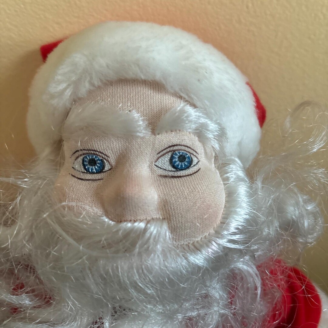 Vintage 1988 SANTA CLAUS Applause Doll Soft Sculpture 12" Approximately ...