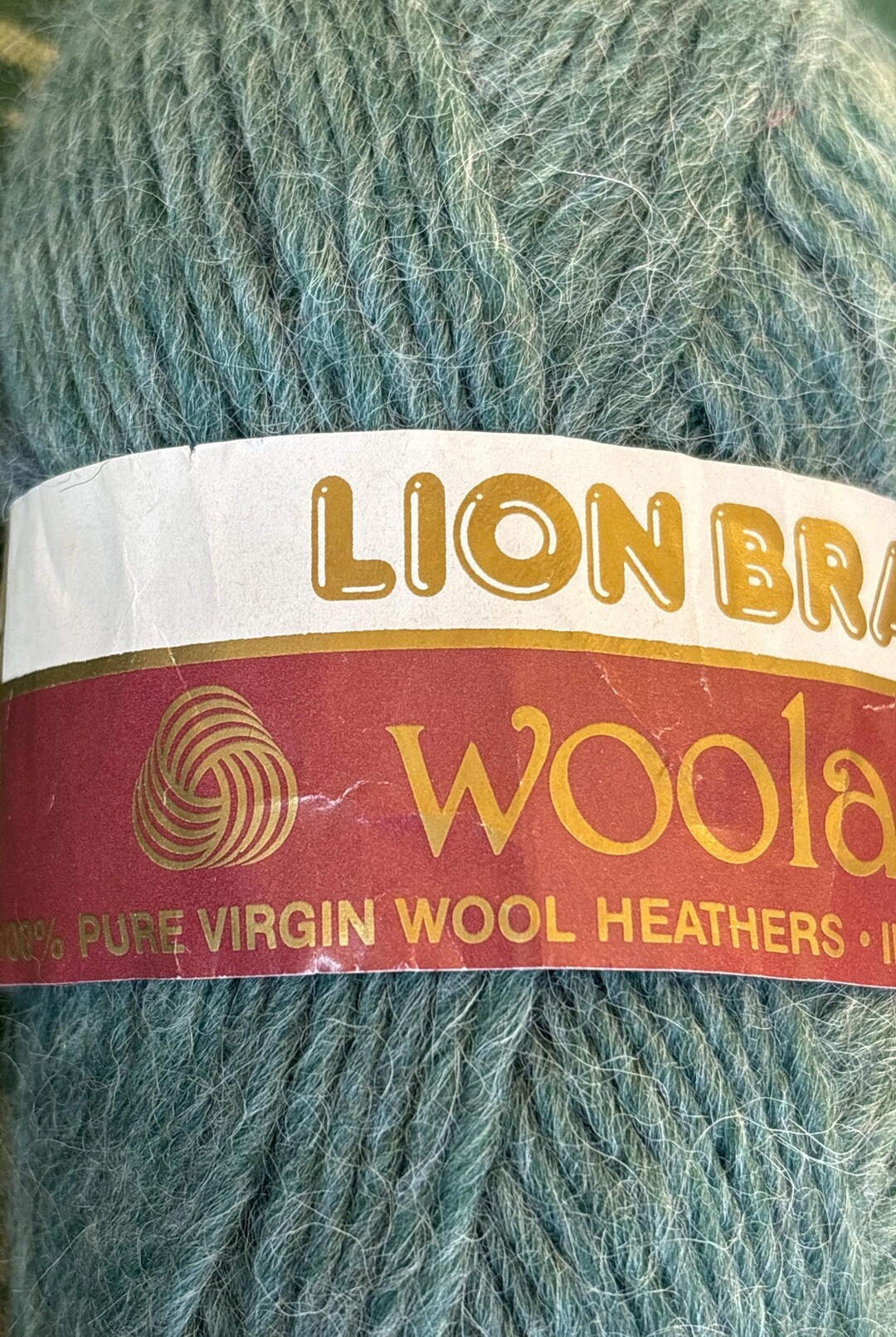Lion Brand WOOLANA Pure Virgin Wool Heathers Yarn - 907 Green - Etsy