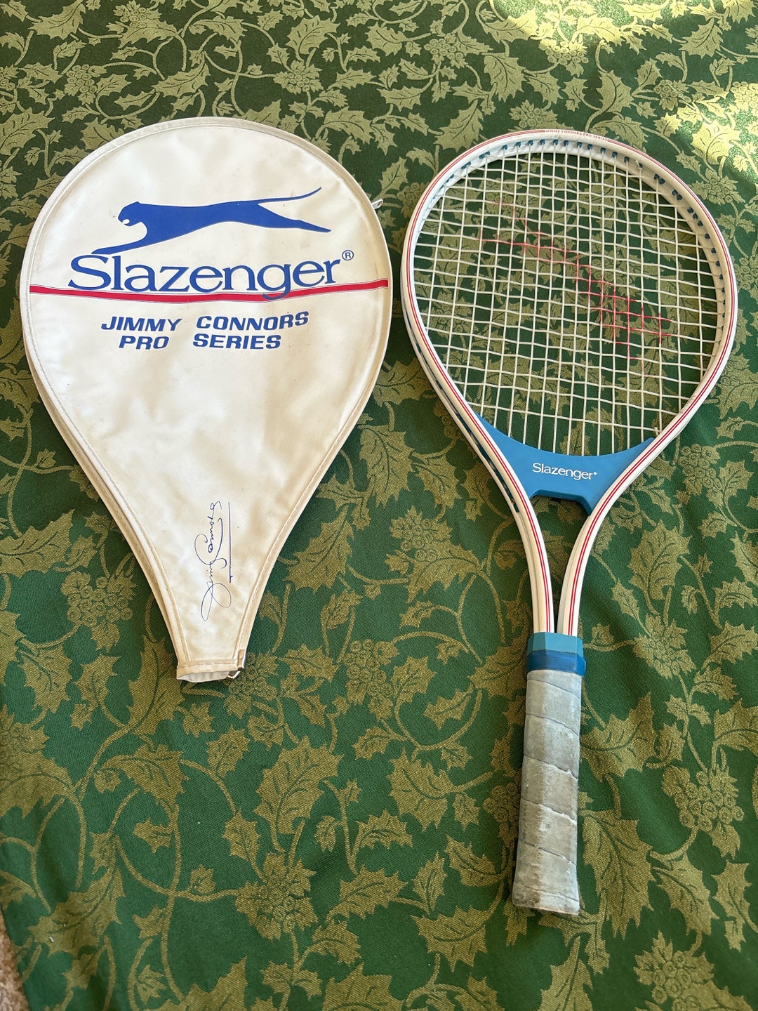SLAZENGER Jimmy Connors PRO SERIES Tennis Racquet Racket With Cover ...