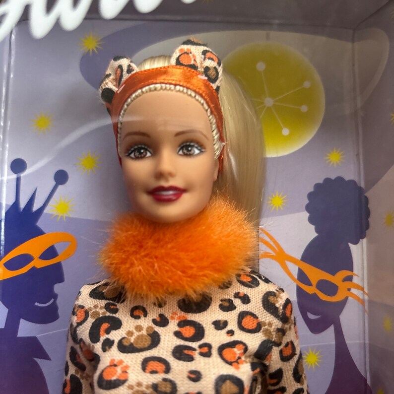 Mattel Barbie Maskerade Masquerade Furry Party Doll Cat Ears Leopard ...
