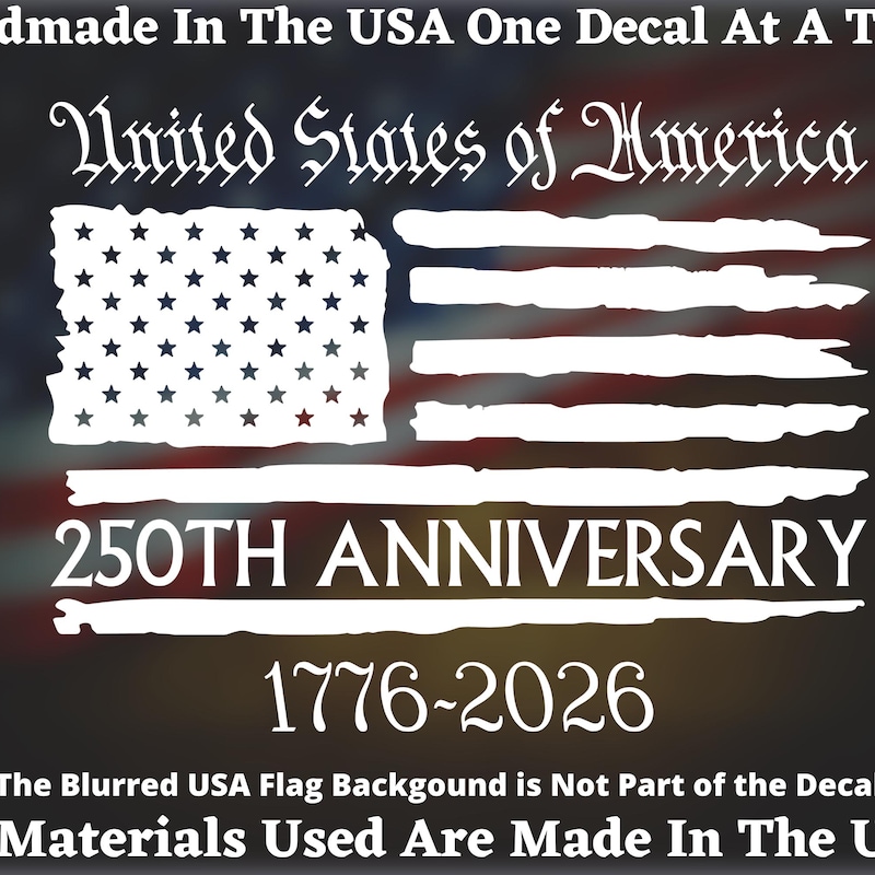 250th Window Decal - Etsy