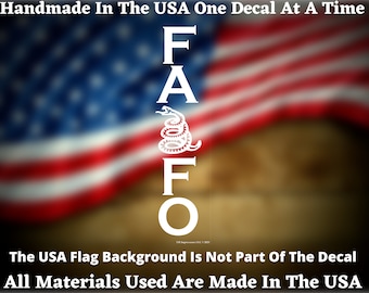 Fafo Car Sticker - Etsy