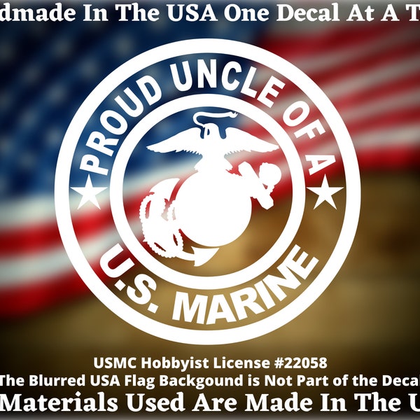 Proud Uncle of Marine - Etsy