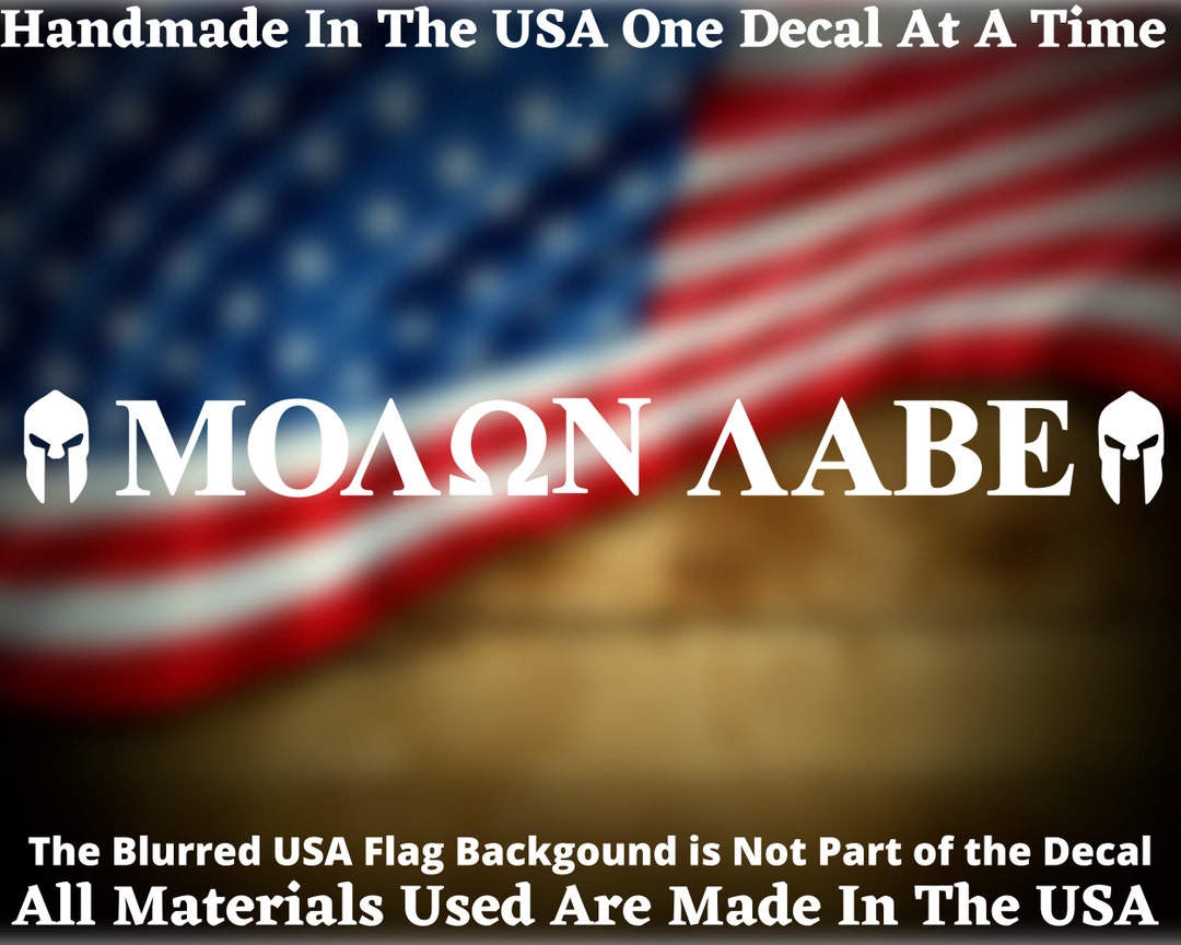 Molon Labe Come Take Them #1 Large Size USA Patriotic Pro Gun 2nd ...