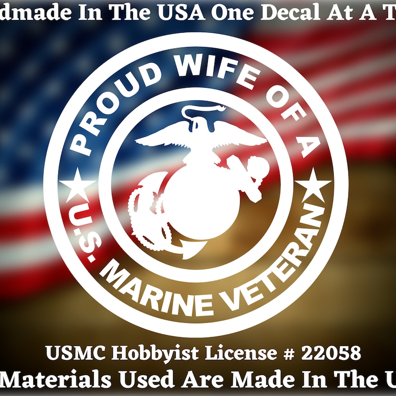 Marine Wife Decal Svg - Etsy