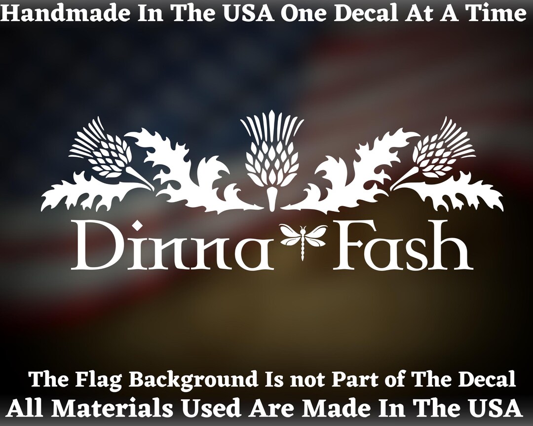 Dinna Fash #3 Vinyl Decal for Car Truck Van Window or Bumper Sticker ...