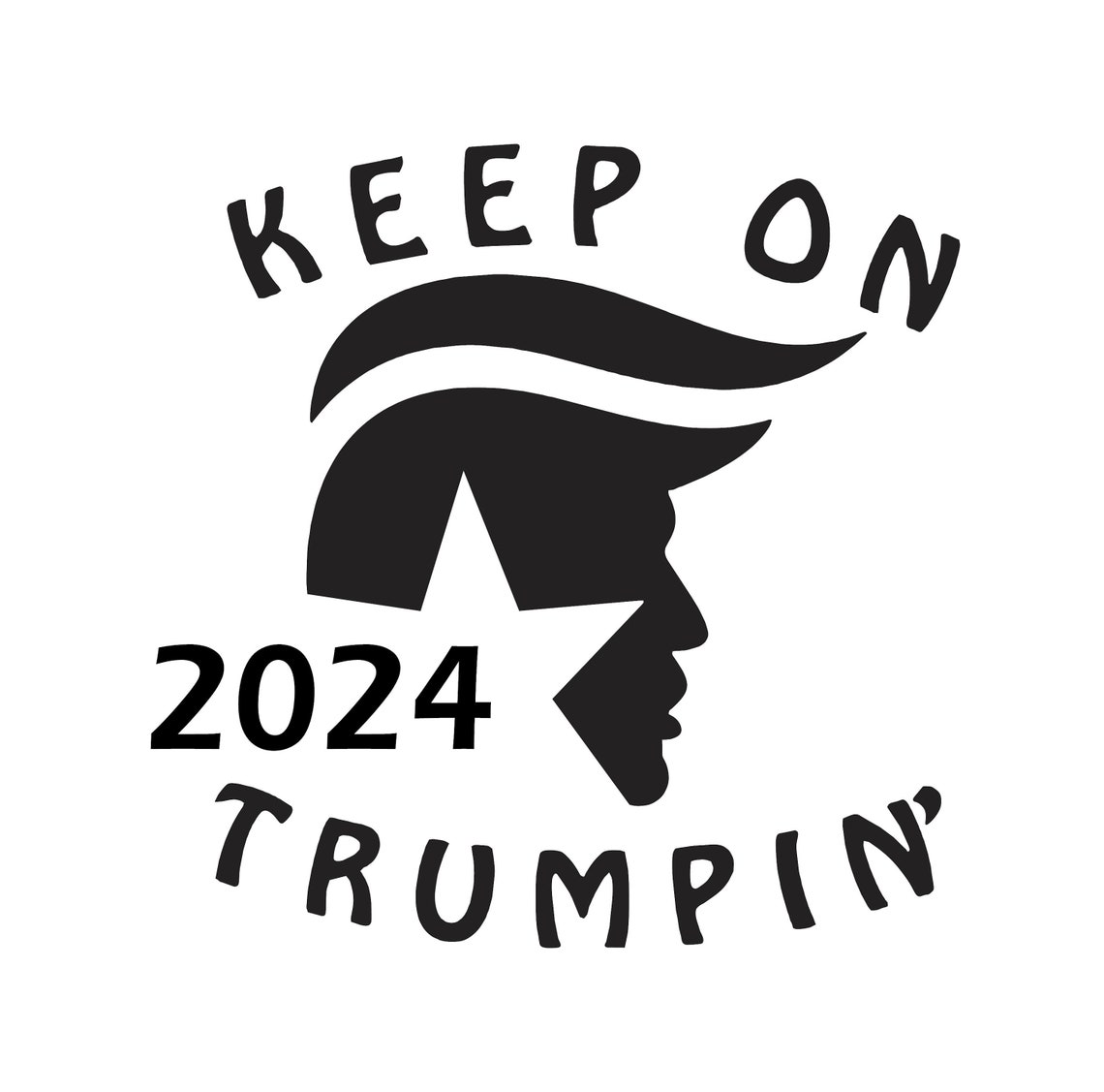 Keep on Trumpin' 2024 Die Cut Decal - Home Laptop Computer Truck Car ...