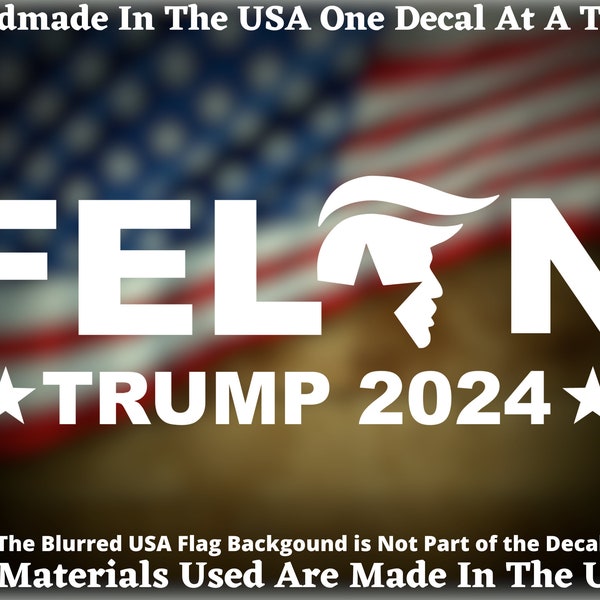 Trump Felon Vinyl Decal - Etsy