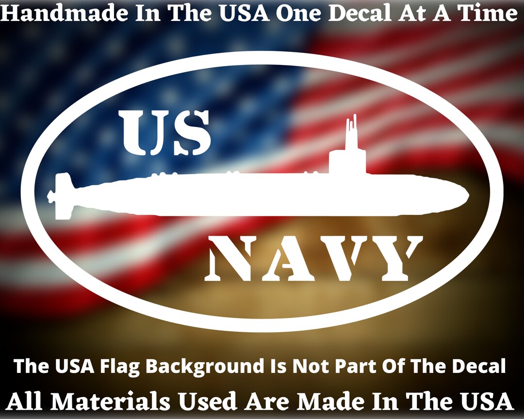 United States Navy Submariner Vinyl Decal Bumper Sticker USA Seller ...