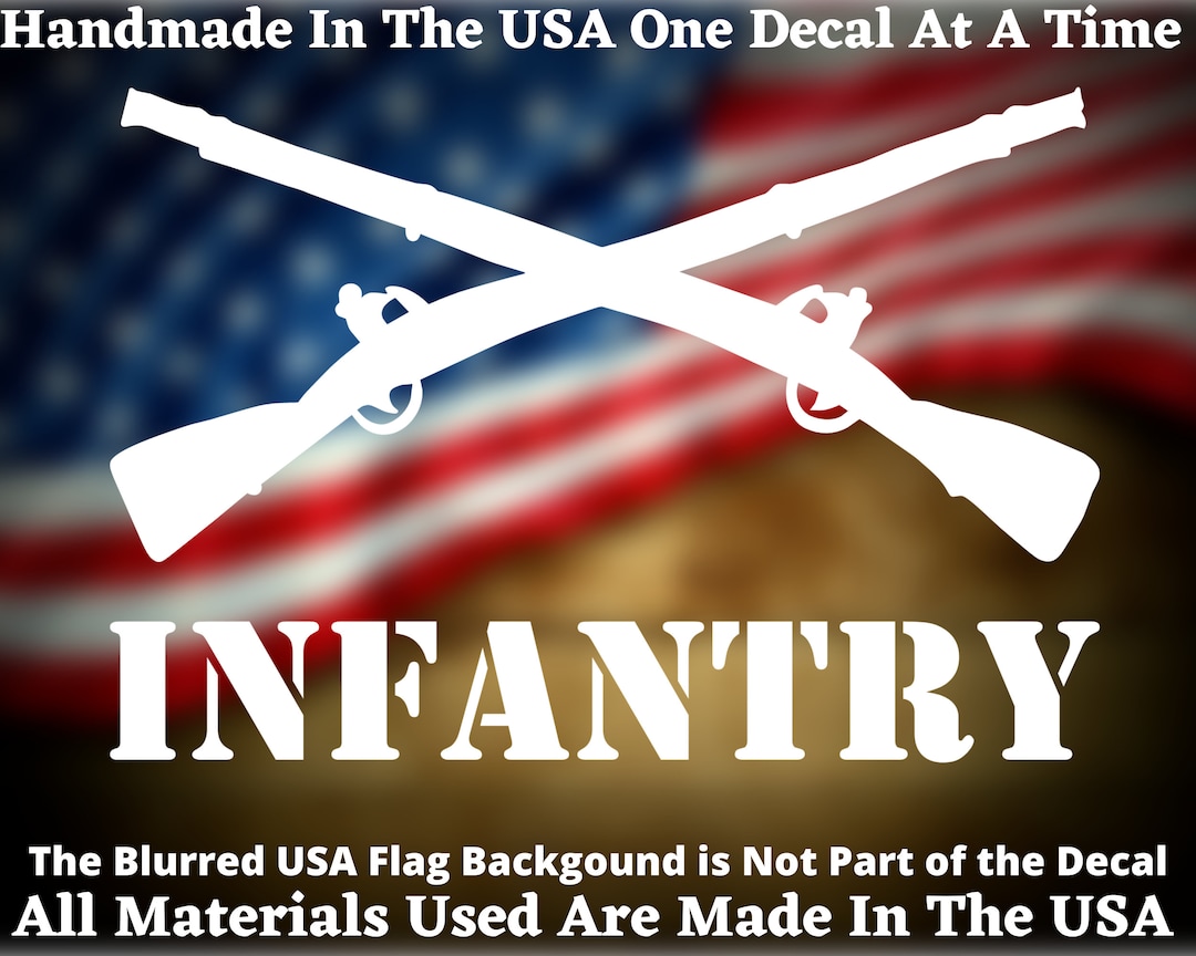 Army Infantry Crossed Rifles Vinyl Decal for Car Truck Van - Etsy