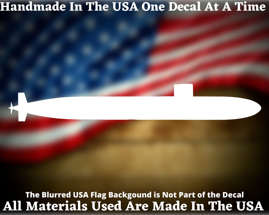United States Navy Submarine USS Los Angeles Vinyl Decal Bumper Sticker ...