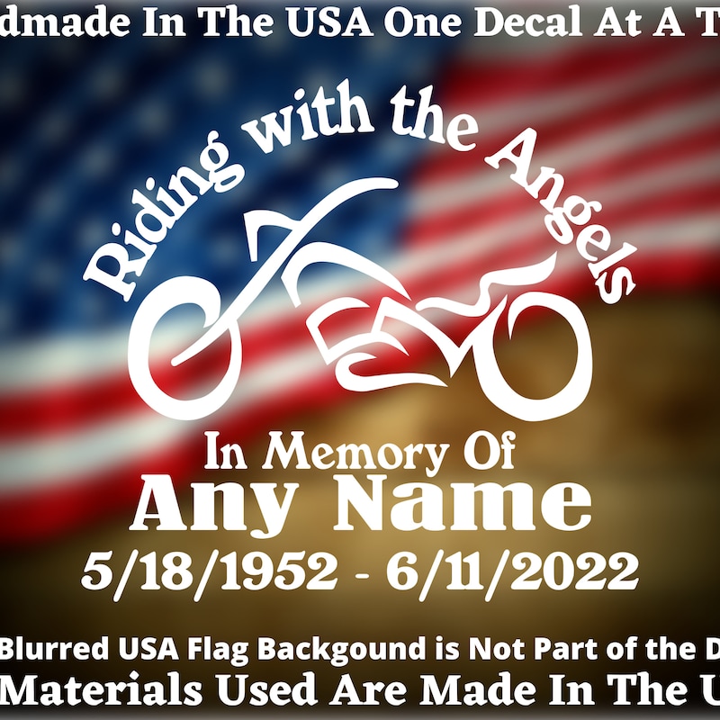 Biker Memorial Patch - Etsy