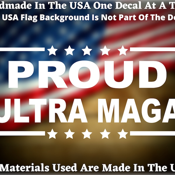 Ultra Maga Sticker - Etsy