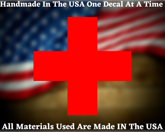 Medical Red Cross Decal for Car Truck Van Window Decal or - Etsy