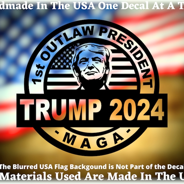 Trump Vinyl Bumper Sticker - Etsy