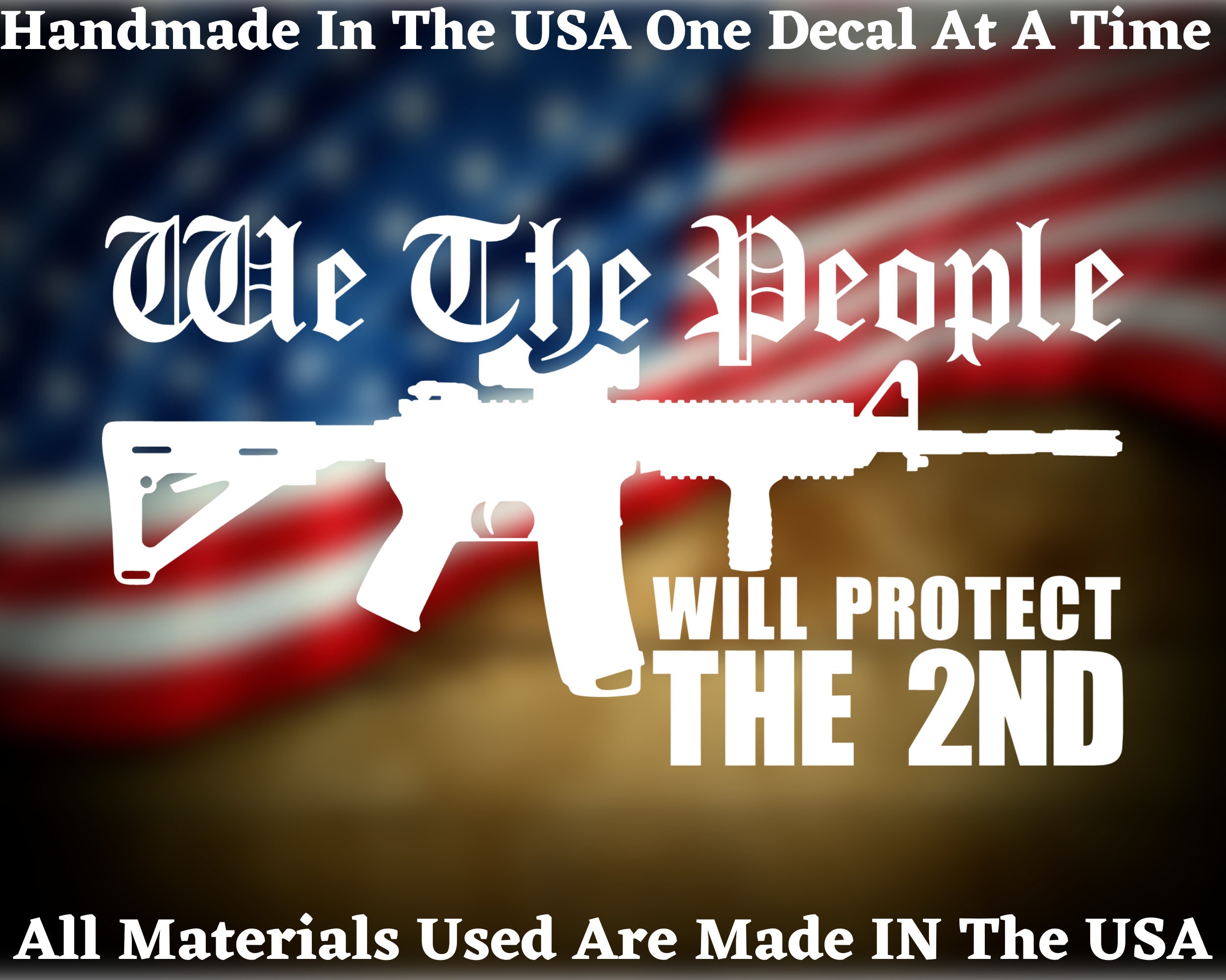We the People Will Protect the 2nd Amendment Car Truck Van - Etsy