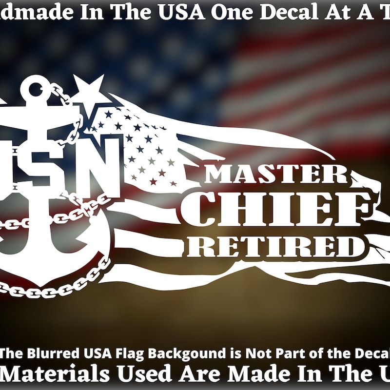 Navy Chief Retired Flag - Etsy
