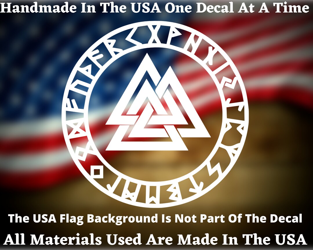 Valknut, the Viking Symbol of Odin, Heart of Hrunger, Vegvísir Symbol ...