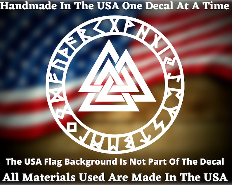 Valknut, the Viking Symbol of Odin, Heart of Hrunger, Vegvísir Symbol ...