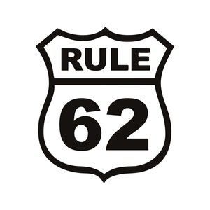 AA (alcoholics Anonymous) Rule 62 Car Truck Van Window or Bumper ...