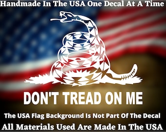 Don't Tread on Me 1776 Gadsden Snake Flag Car Truck Van Window or ...