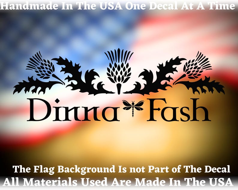 Dinna Fash #3 Vinyl Decal for Car Truck Van Window or Bumper Sticker ...
