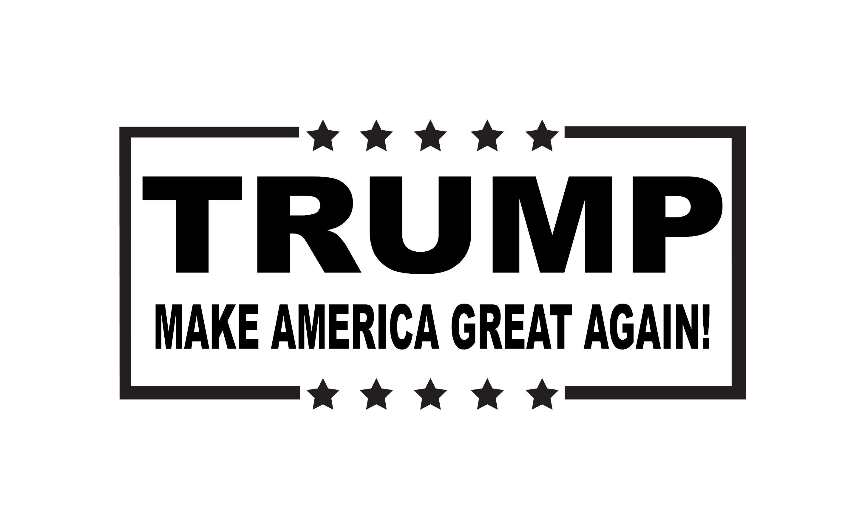 Decal Trump Make America Great Again Die Cut Vinyl Decal for Car Truck ...